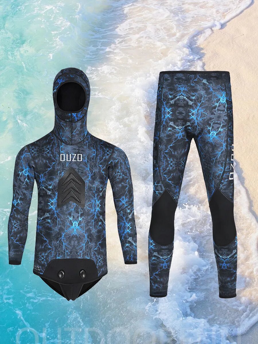 Мужской водолазный костюм толщиной 5 мм, рыболовный костюм для рыбалки