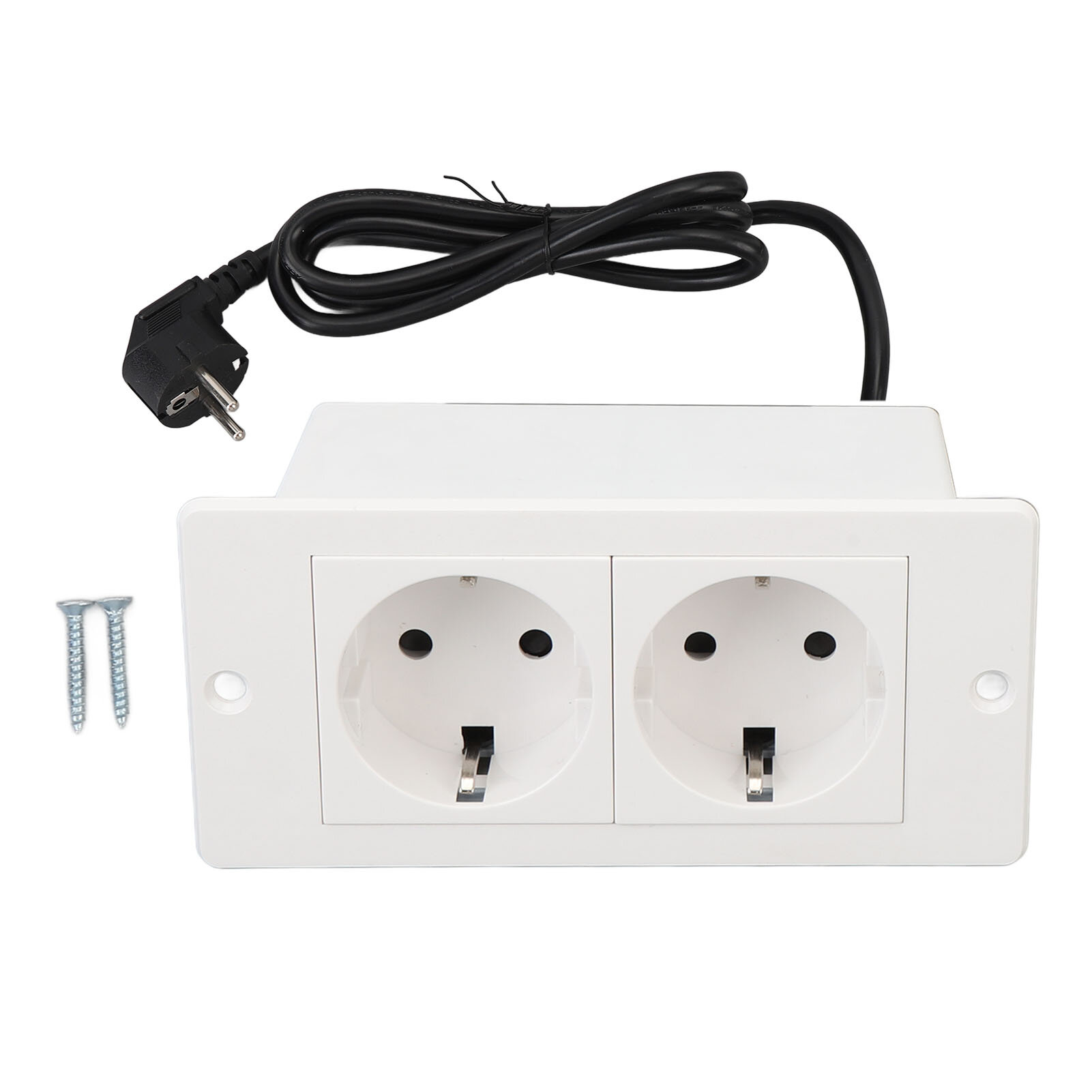 Настольная розетка Встроенные розетки Встраиваемая вилка удлинителя 2 розетки переменного тока для офиса и дома