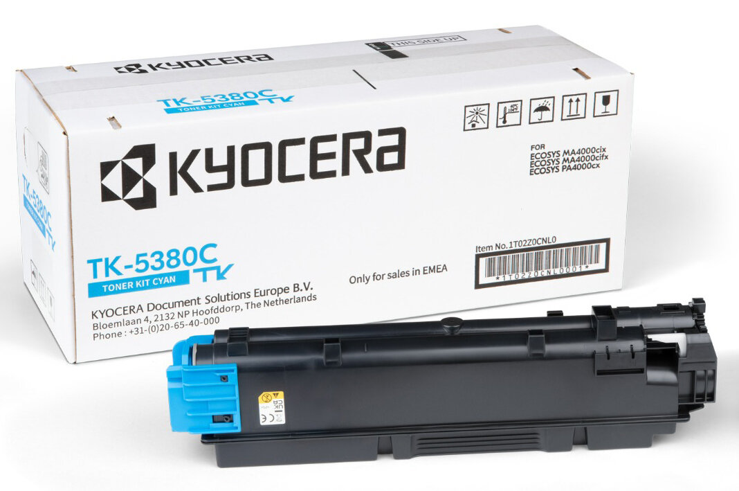 Картридж Kyocera TK-5380C (1T02Z0CNL0) голубой для Kyocera ECOSYS PA4000cx/ MA4000cix, 10000 страниц, оригинальный