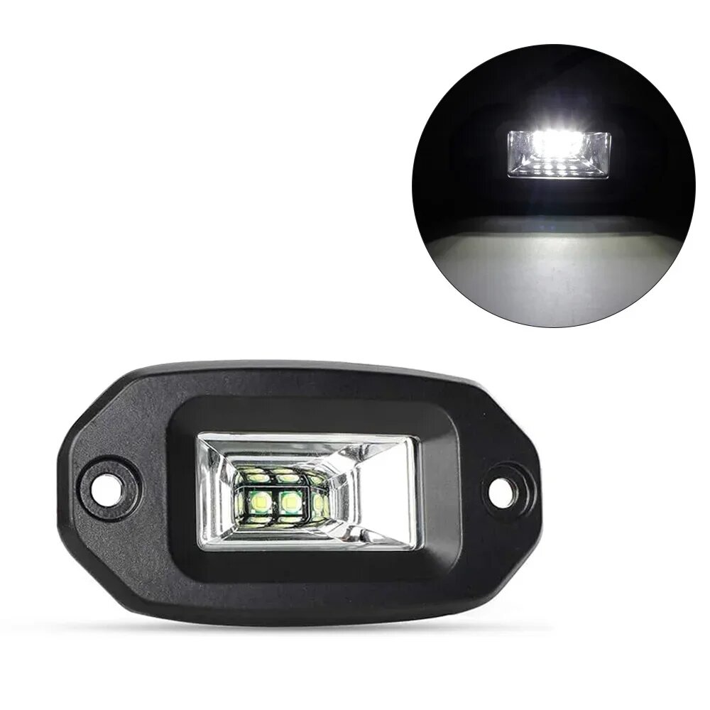 12 В 24 В 20 Вт светодиодный рабочий фонарь желтый свет прожектор боковые габаритные огни предупреждающий габаритный фонарь для внедорожного внедорожника ATV вождения White Light