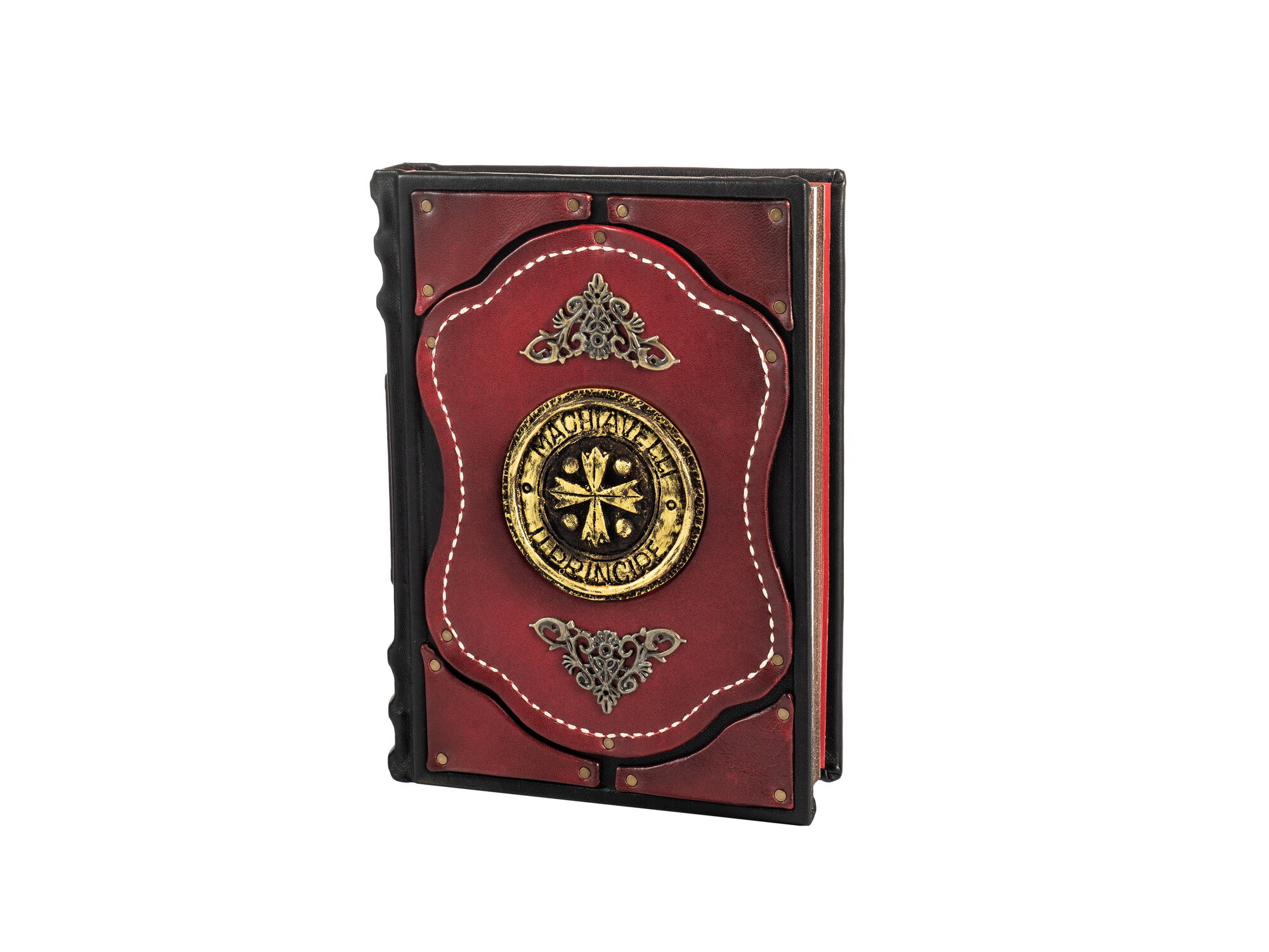 Никколо Макиавелли "Государь" - подарочная книга в переплете из красной кожи от AlexKvant