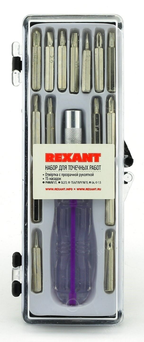 Набор отверток для точных работ 16 предметов Rexant (12-4704)