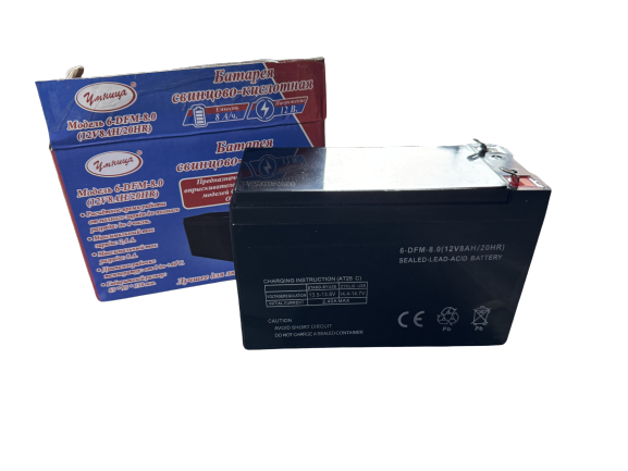 Батарея свинцово-кислотная модель 6-DFM-12 (12V 12AH/20HR для опрыскивателей электрических "Умница"