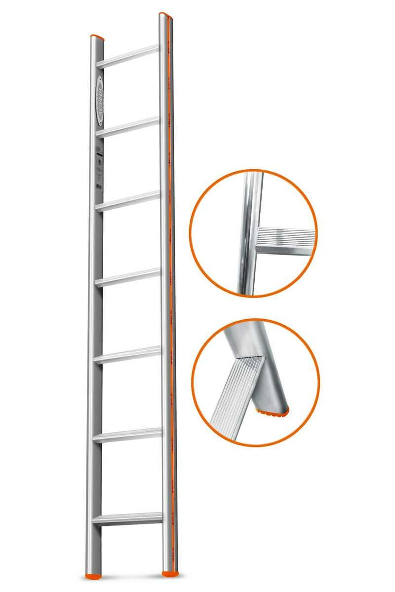 Приставная Лестница Эйфель Комфорт-Профи 7 Ступеней, Длина 2.02 М, Нагрузка 150 Кг.