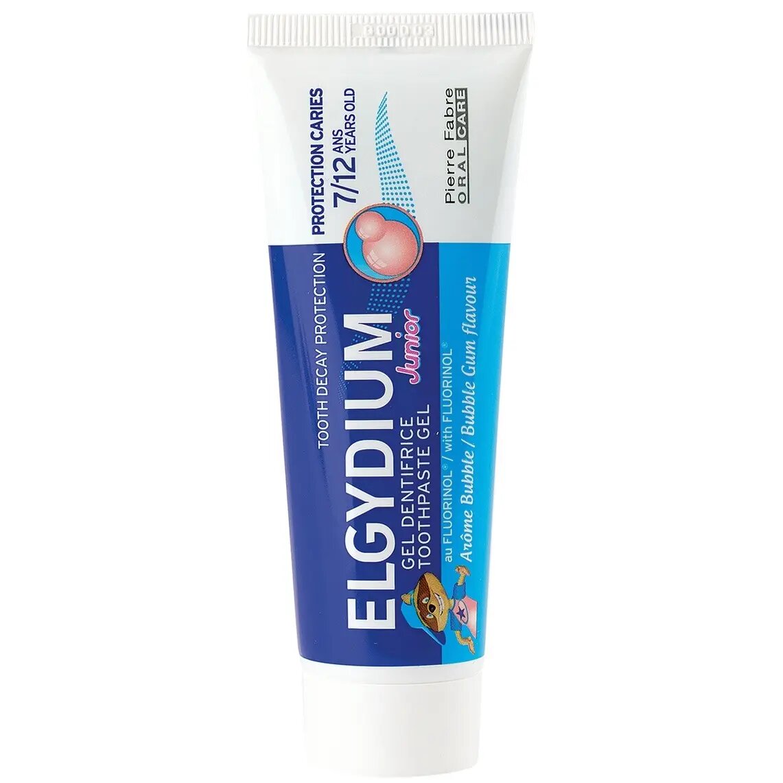 Паста ELGYDIUM Kids & Junior TOOTH DECAY PROTECTION JUNIOR BUBBLE GUM 50 мл