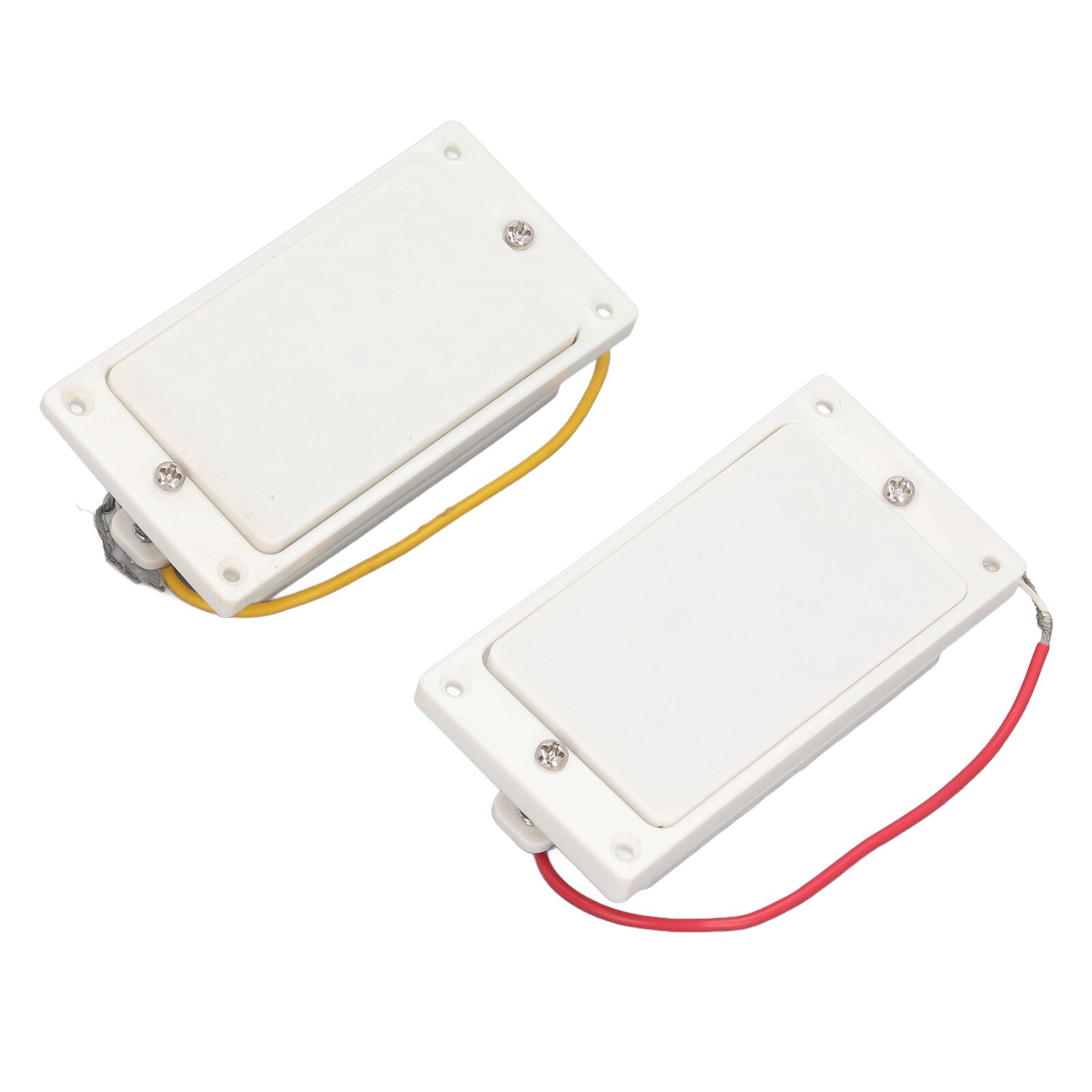 Закрытый звукосниматель для электрогитары, 2 шт, замена звукоснимателя для хамбакера с двойной катушкой для грифа и бриджа гитары, белый