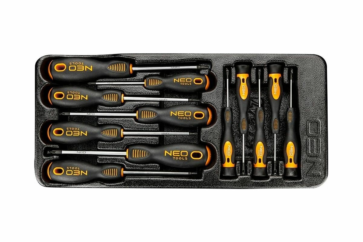 Набор отверток NEO Tools PZ TX 84-247, магнитный наконечник, 12 штук