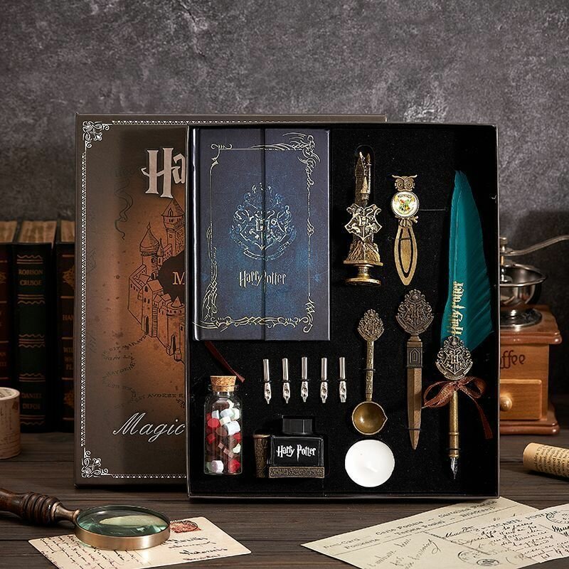 Комбинированный набор перьевых ручек Гарри Поттера, Белый