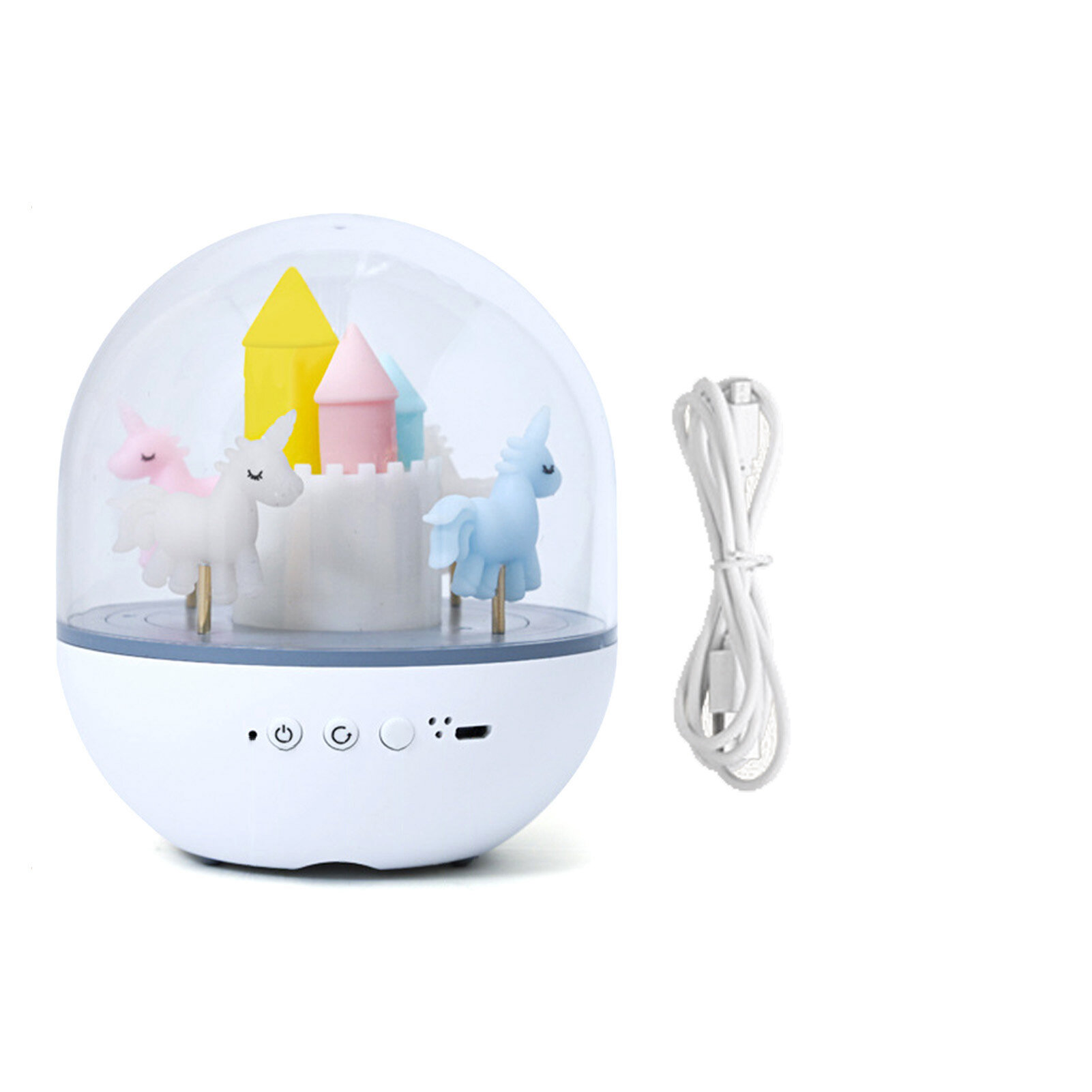 Карусельный светильник, прикроватный ночник, вращающийся романтический светильник, украшение для дома