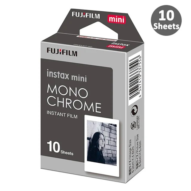 Fujifilm Instax Mini Film Mini 12 белая монохромная 10/20/30 листов 10 Sheet Monochrome