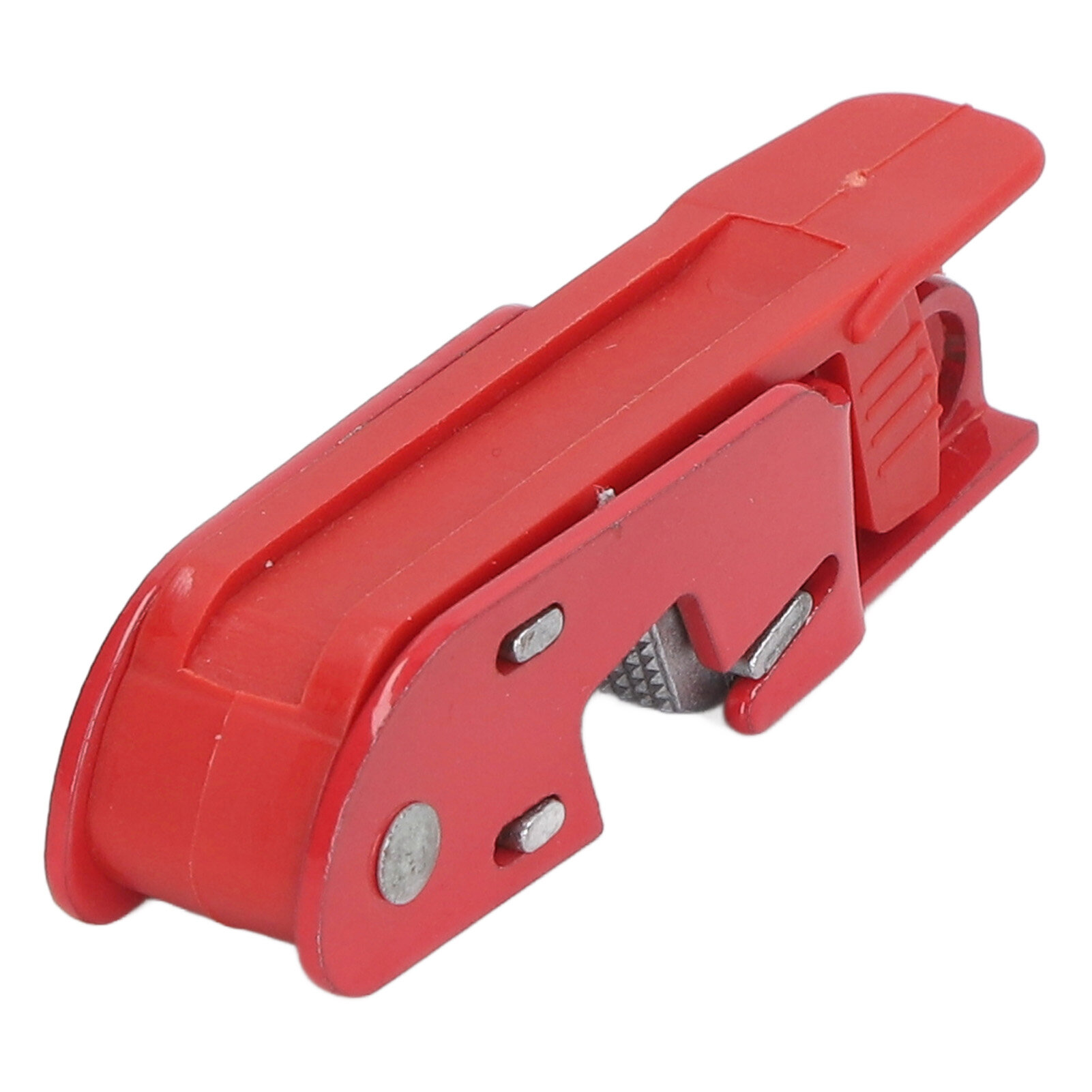 Блокирующее устройство для выключателя, материал алюминиевый сплав, нейлон, ABS, красный корпус, размер 83 x 23 x 20 мм, для малых и средних выключателей с шириной ручки ≤12 мм, 1 шт.