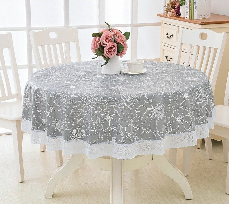 Клеенка на стол ПВХ, пластик, пенопласт, ткань 180x180см