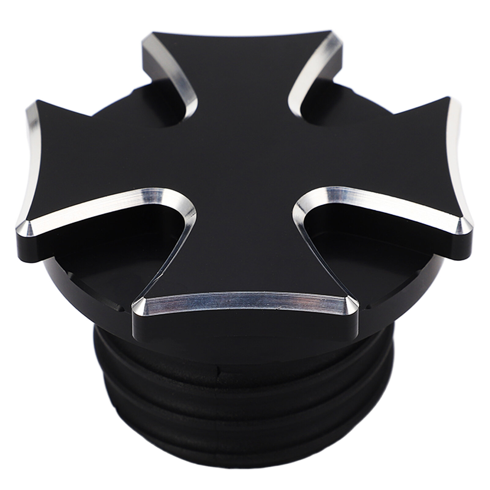 Крышка бензобака мотоцикла, изготовленная на станке с ЧПУ из алюминия, декоративная крышка с вентиляцией для туристических моделей, черная.