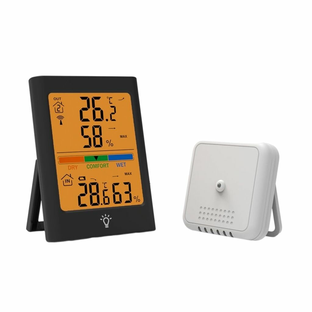 Термометр и гигрометр, Беспроводный термометр и гигрометр MC36E черный
