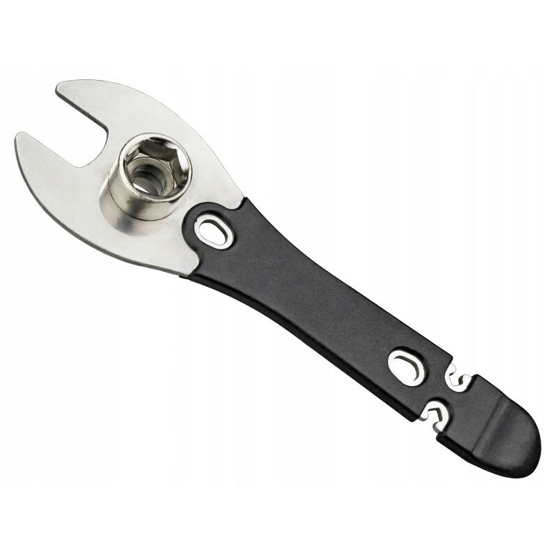 Ключ 4в1 BIKE HAND YC-626-15D педальный 15 мм, 3.2/3.5 мм ключи для спиц, монтажка, с головками на 14/15 мм