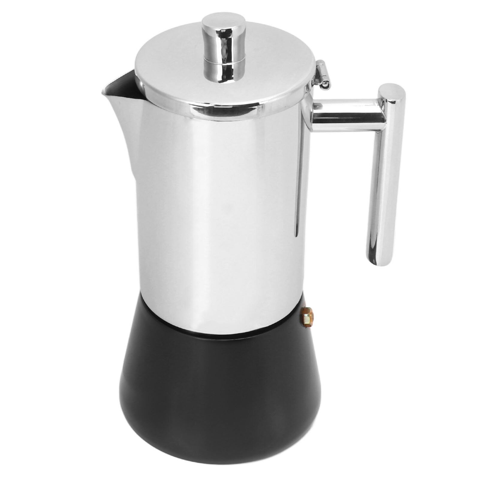 Индукционная кофеварка Moka Pot, стальная итальянская кофемашина для плиты, 500 мл, 10 чашек, для дома
