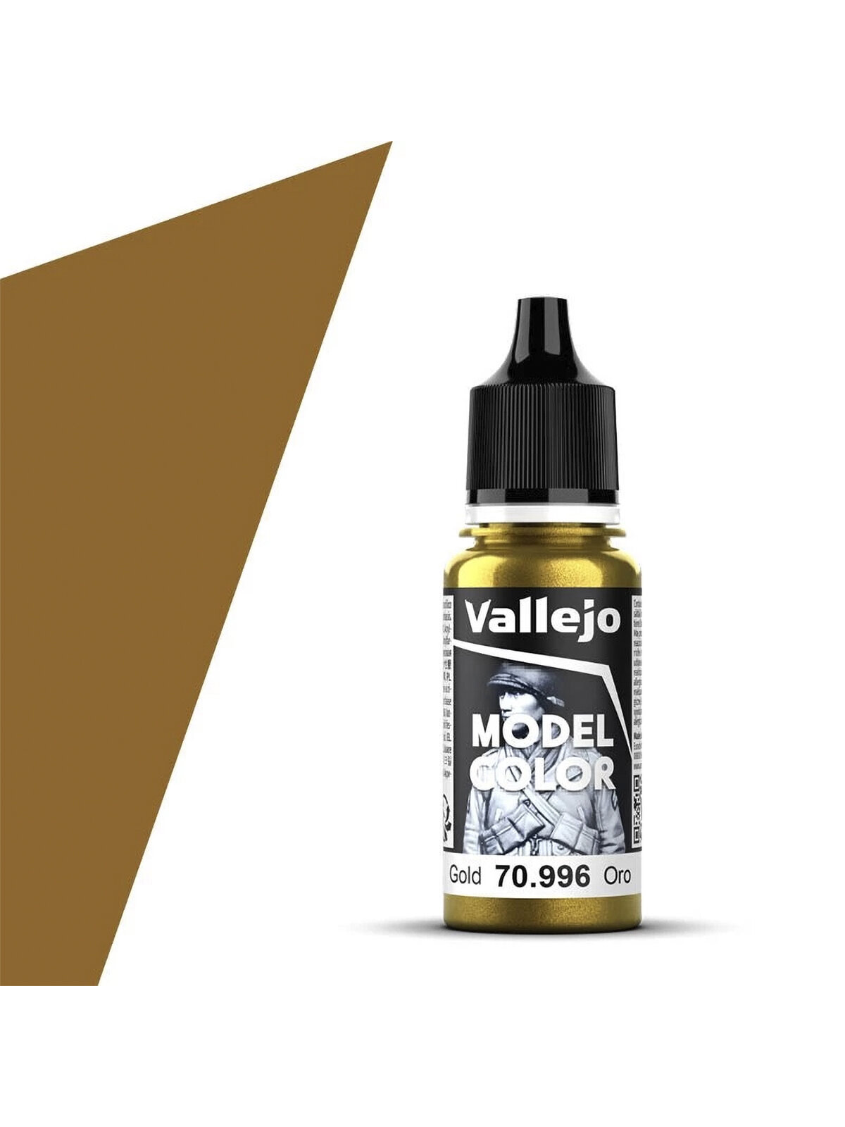 Краска акриловая Vallejo серии Model Color - Gold 70996, металлик, 18 мл