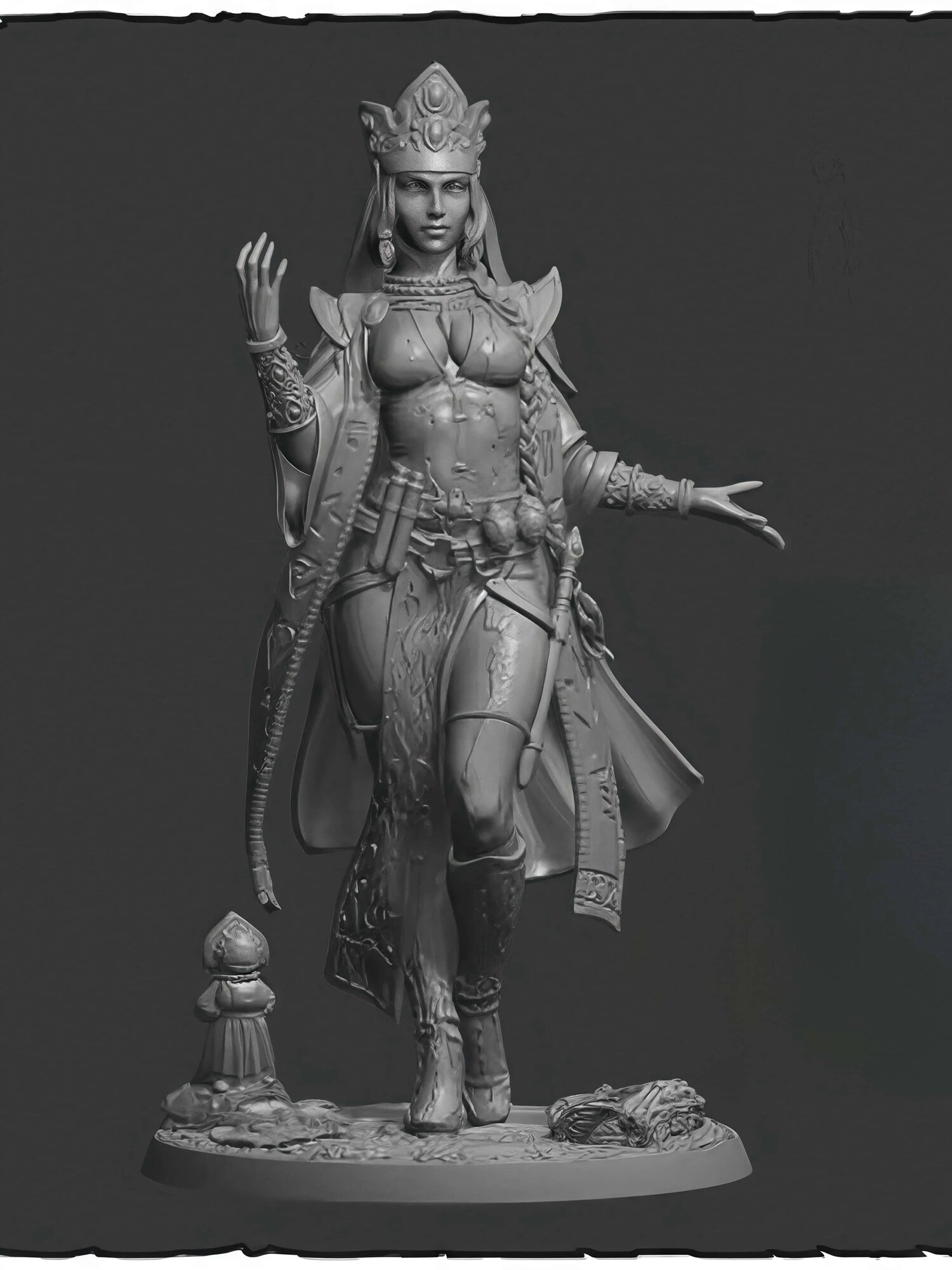 Модель из смолы "Древняя королева" 1/24