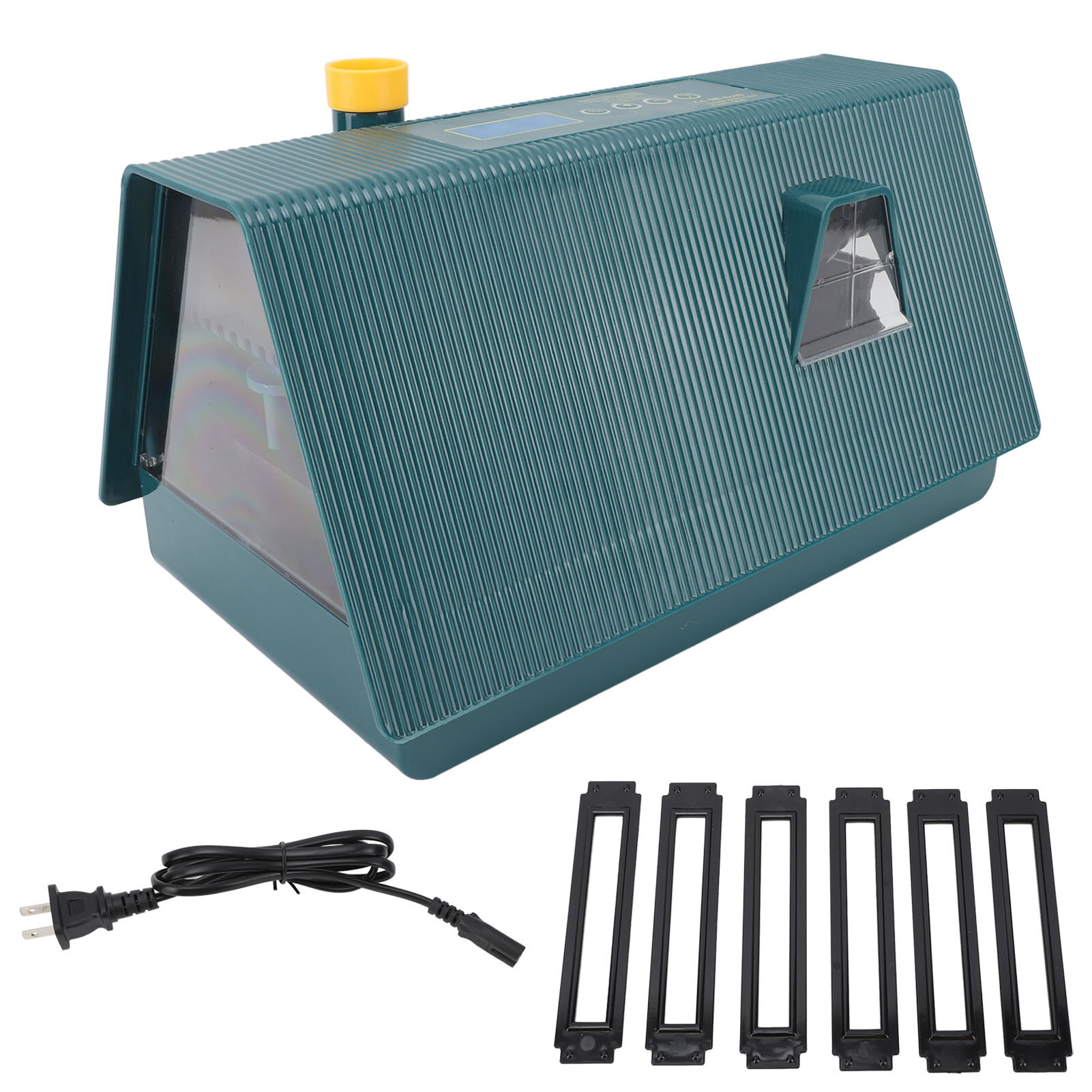 Инкубатор для яиц на 10 куриных яиц. Полностью автоматическая машина для вывода яиц с индикатором температуры и влажности, вилка стандарта США, 95 125 В.