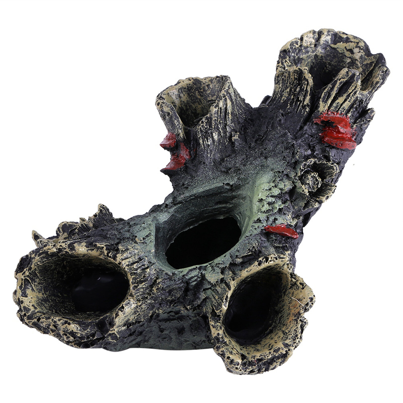 Искусственная смола Аквариум Мертвая деревянная рыба, чтобы избежать отверстия в резервуаре Орнамент Декор