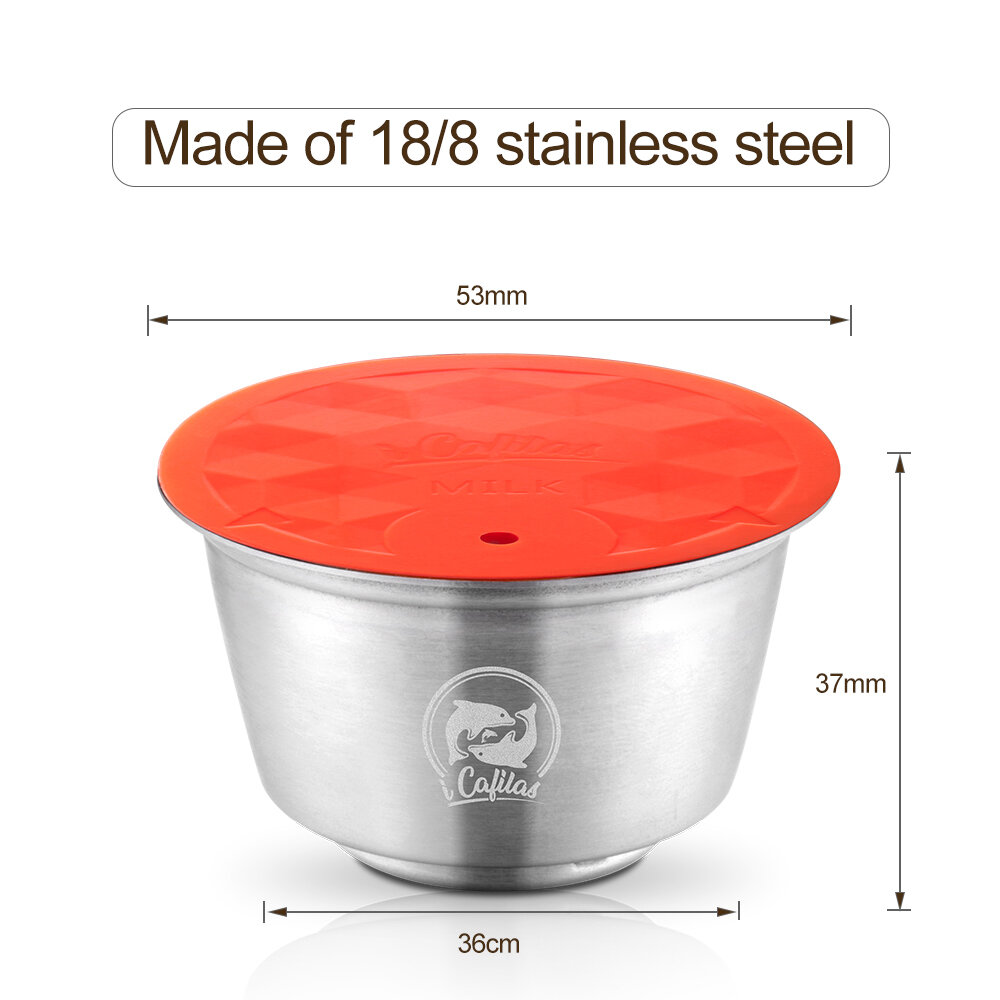 Многоразовая молочная капсула из нержавеющей стали, многоразовая, совместимая с Dolce Gusto