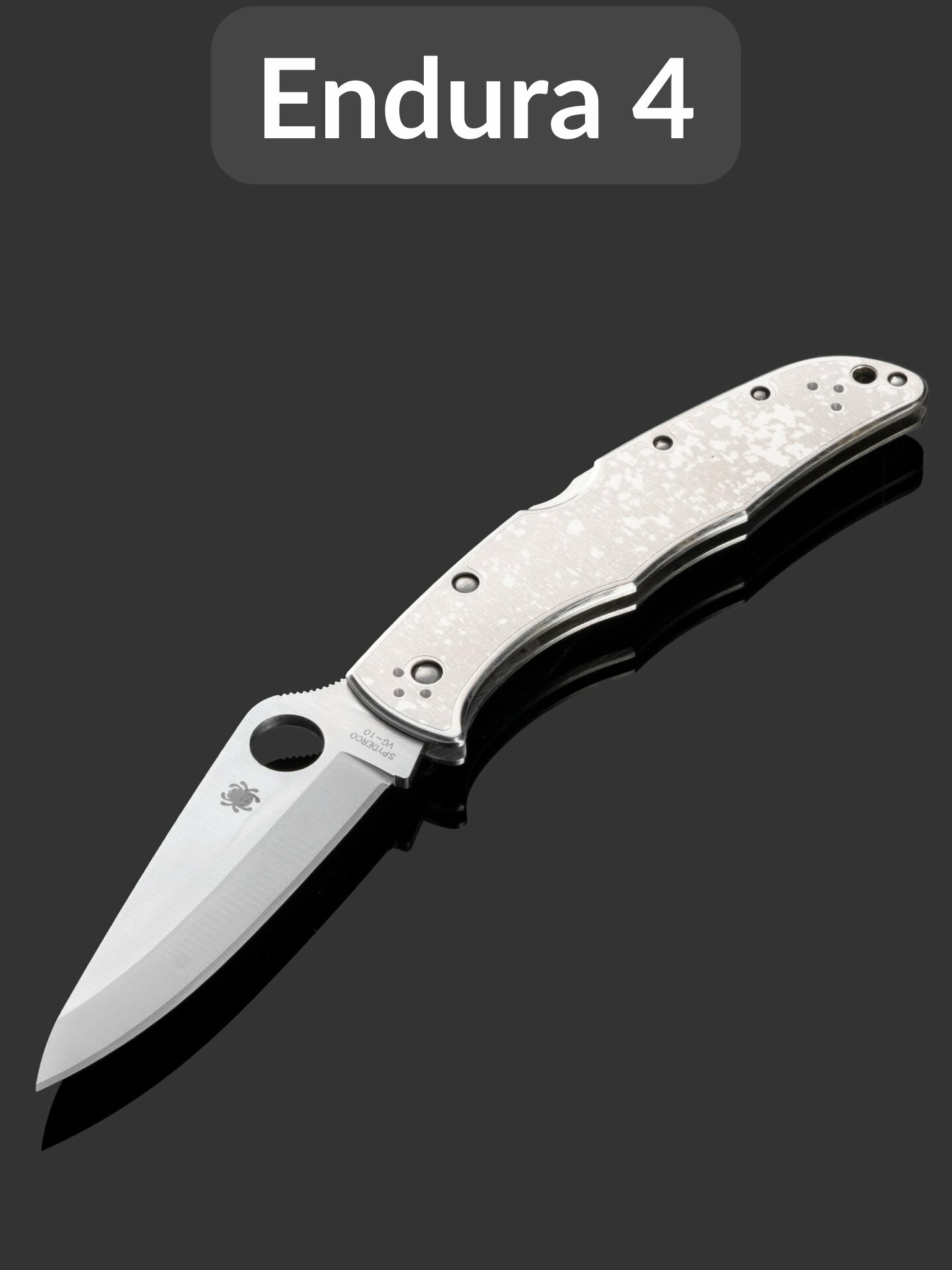 Складной нож Spyderco Endura 4 C10P, сталь VG-10, рукоять сталь