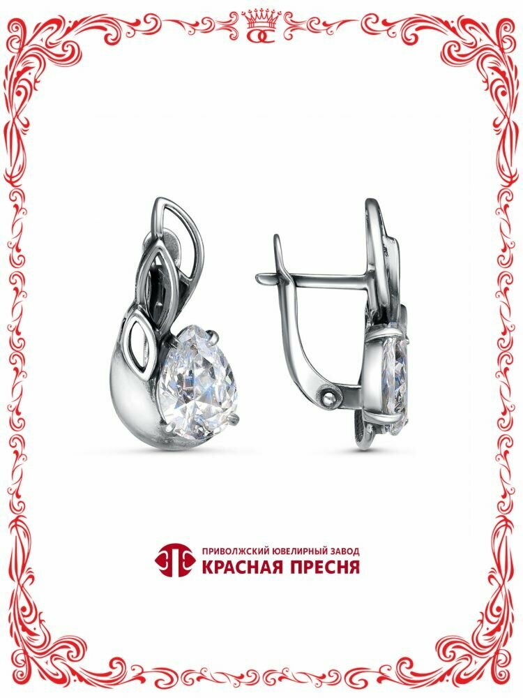 Подвеска для серег Красная Пресня, фианит