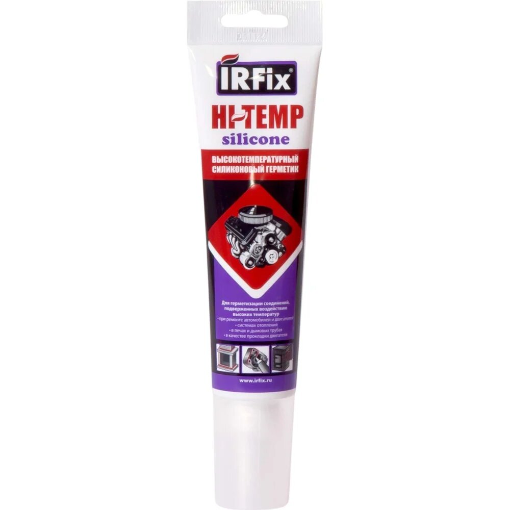 IRFIX HI-TEMP Высокотемпературный силиконовый герметик 85мл красный 20099