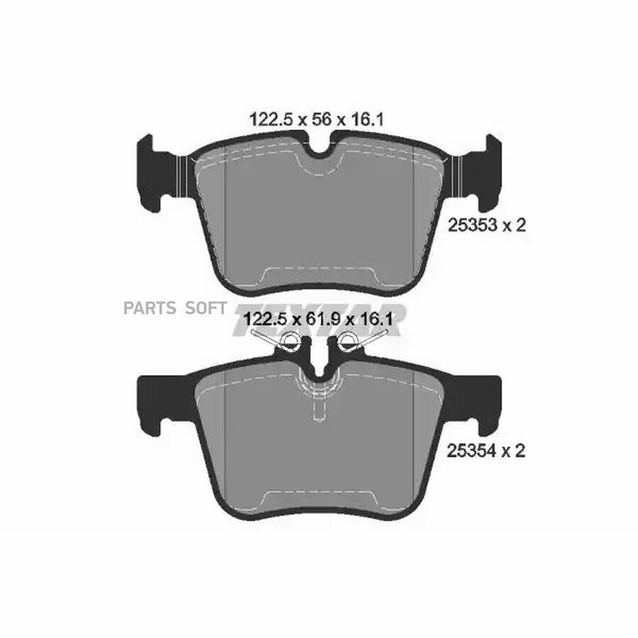 TEXTAR 2535301 Колодки тормозные дисковые ()