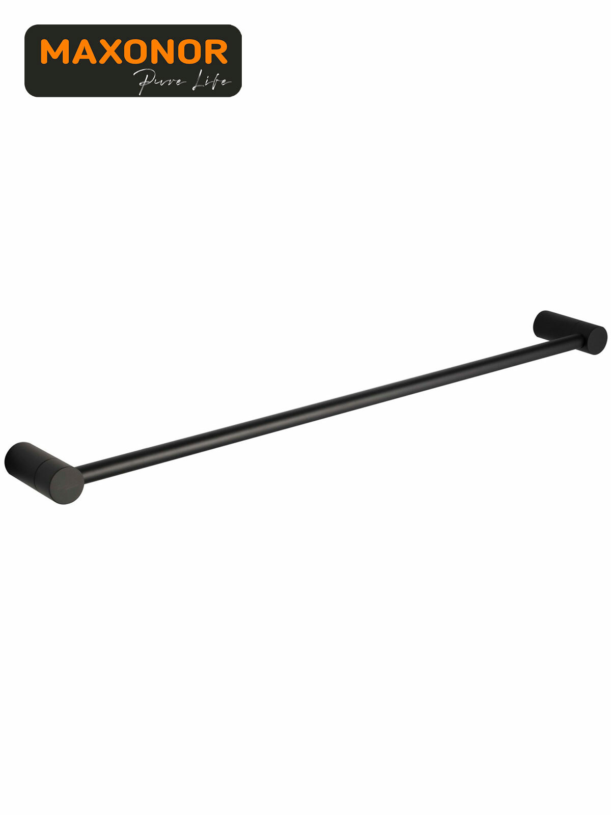 Держатель для полотенец в ванную Maxonor SHADE PL1709-1-7 Черный матовый Латунь