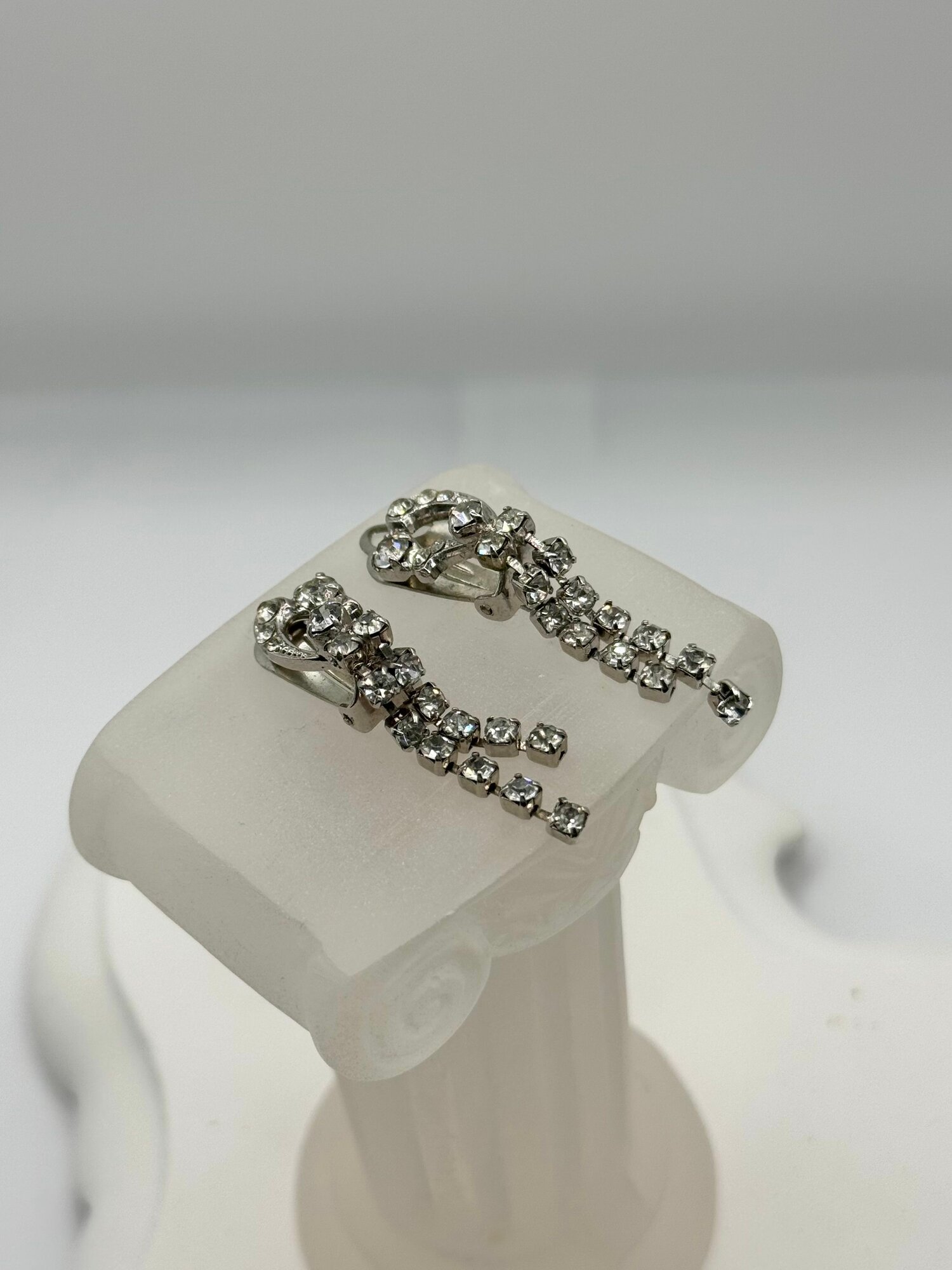 Винтажные серьги клипсы, Яблонекс, Чехословакия