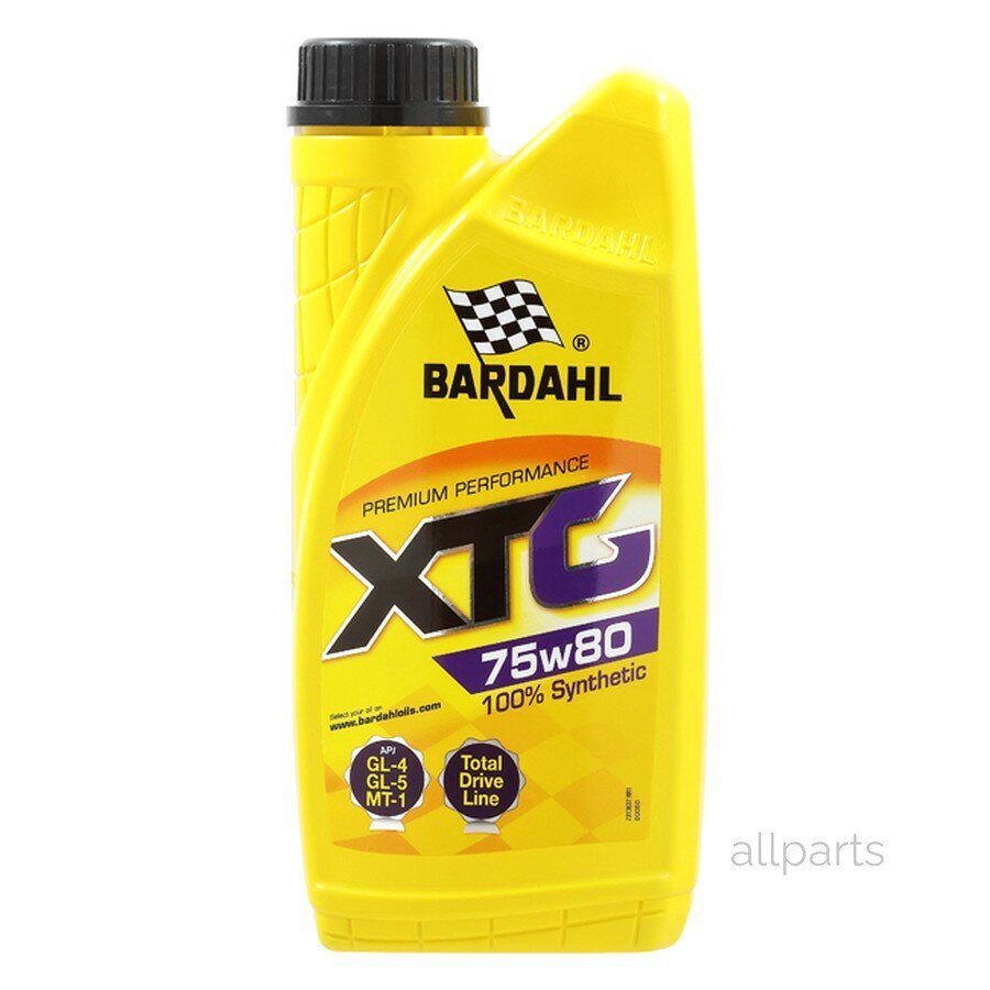 BARDAHL 36371 75w80 XTG GL4/GL5/MT-1 1L (синт. трансмиссионное масло)