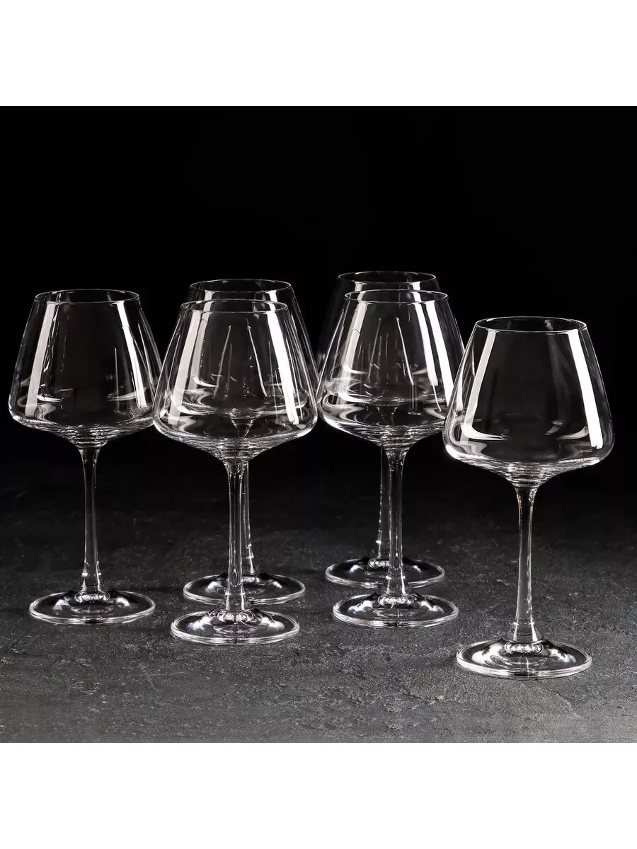 Бокалы для вина 350 мл "Corvus" 6 шт