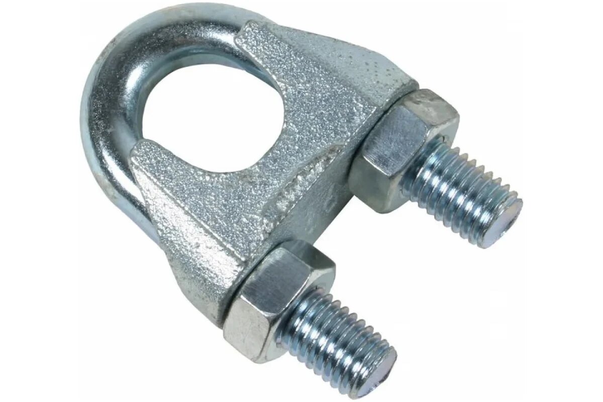 ОПМ Зажим DIN 741 для троса 9-10 мм, комплект 25 шт, прочный долговечный металлический