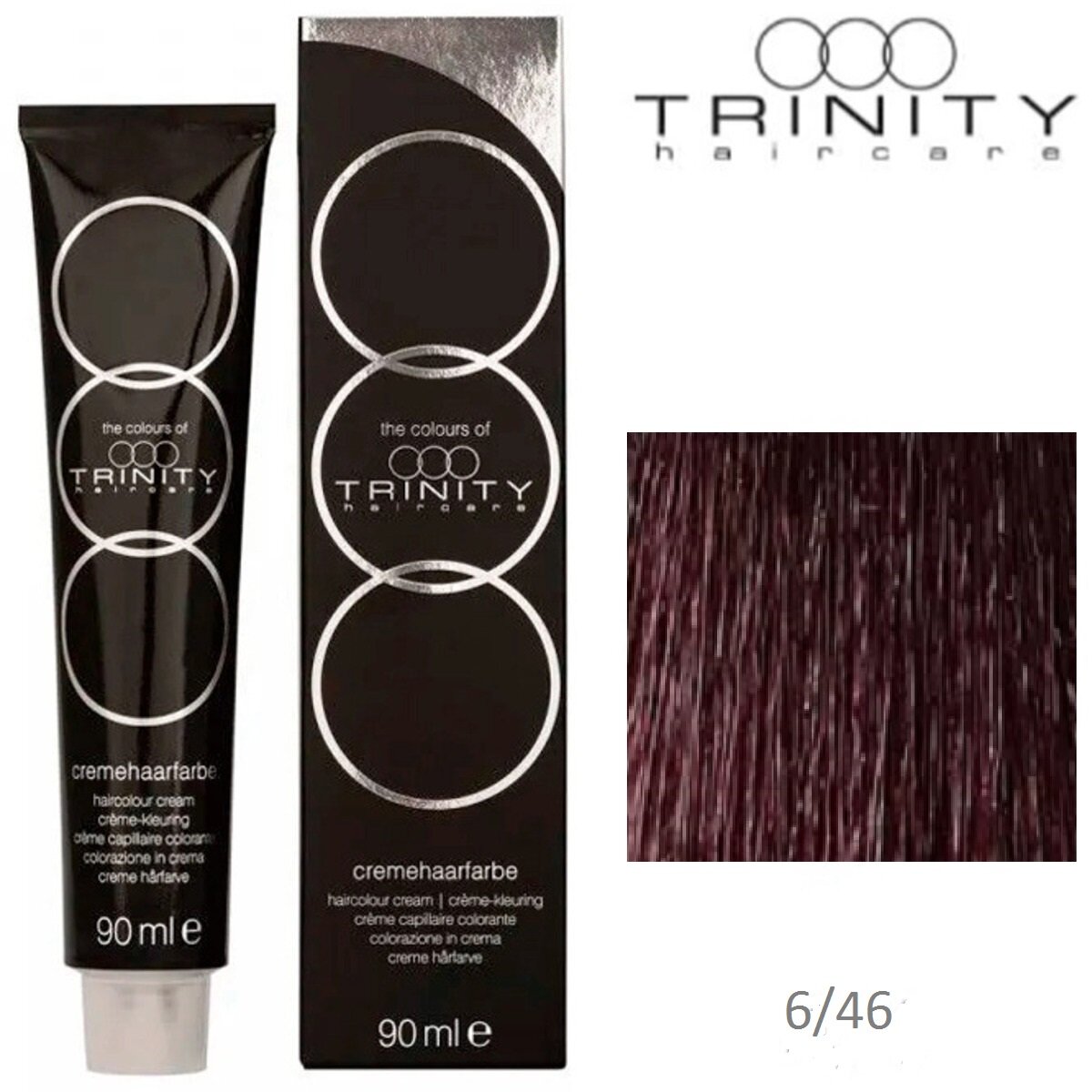Trinity The Color of Trinity Стойкая крем краска 6/46 темный блондин фиолетовый 90 мл