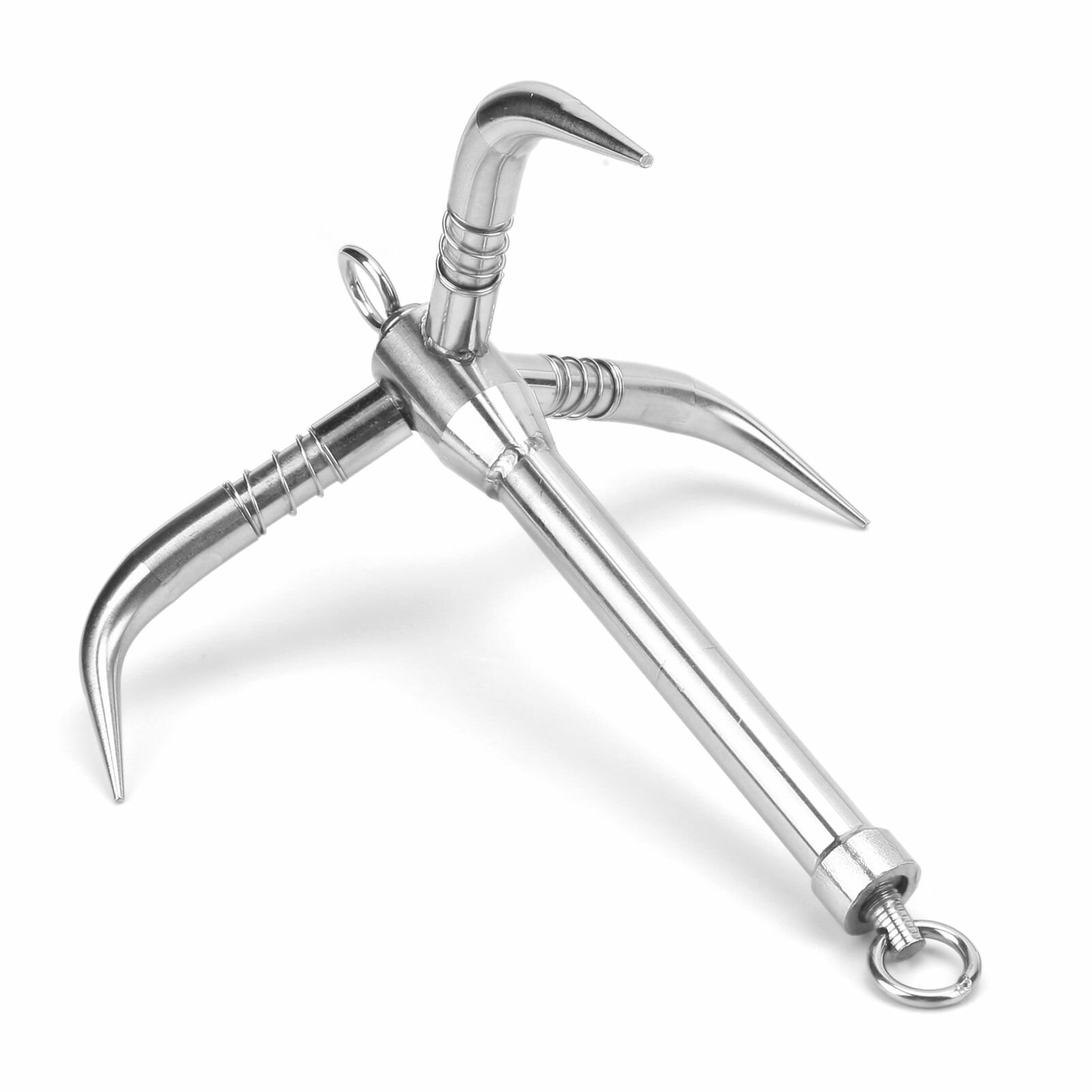 Складной якорь-кошка с тройным захватом из нержавеющей стали 316 для лодок, яхт, плотов, каноэ