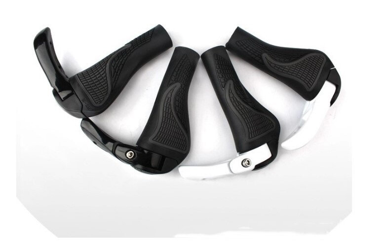 Грипсы рога MyPads на руль для горного, спортивного велосипеда с углублениями для пальцев