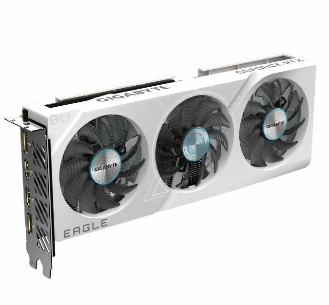 Видеокарта GIGABYTE NVIDIA GeForce RTX 4060 Eagle OC (GV-N4060EAGLEOC ICE-8GD) - PCI Express 4.0, 8 ГБ, GDDR6, 128 бит, DisplayPort, HDMI, GPU 2505 МГц