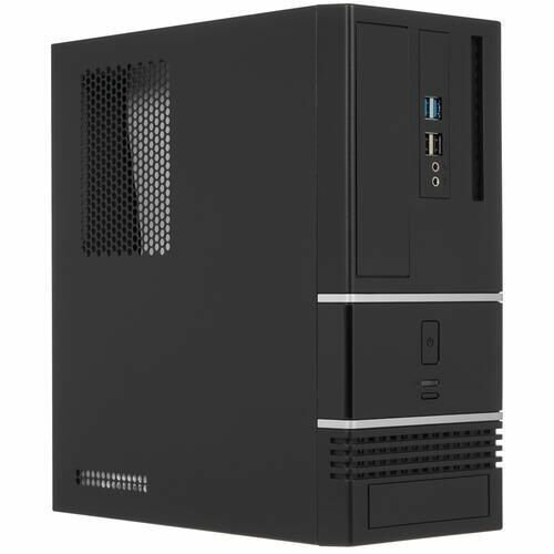 Компьютерный корпус InWin BK623BL (BK623BL-bl) черный - БП 400 Вт, Slim, Micro-ATX, Mini-ITX, USB 2.0 Type-A, USB 3.2 Gen1 Type-A