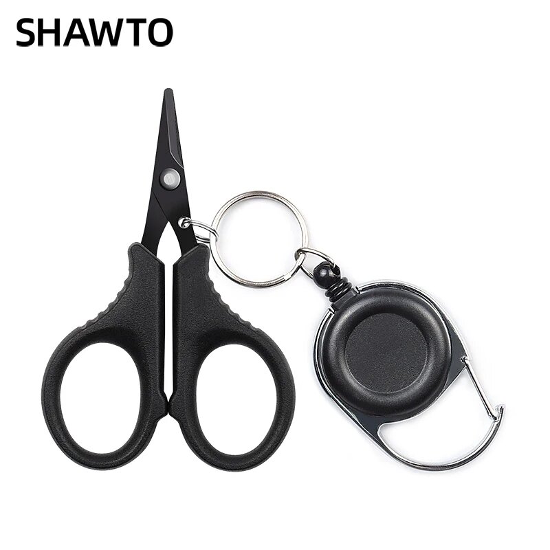 Ножницы рыболовные Shawto черные, Set-A