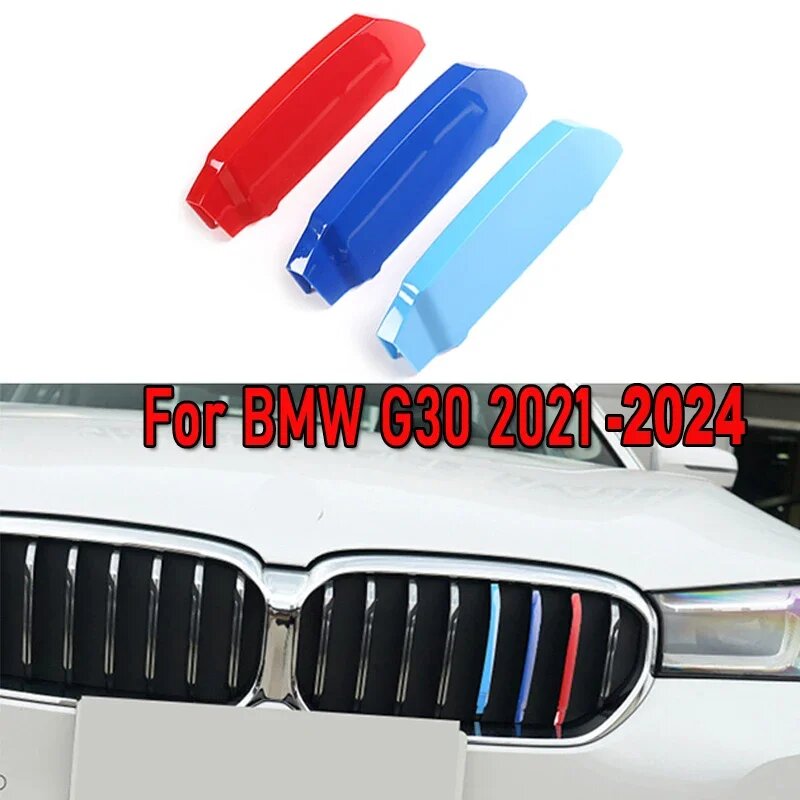 Комплект Из 3 Декоративных Накладок Из АБС-пластика Для Передней Решетки BMW G30 5 For G30 2021-2024