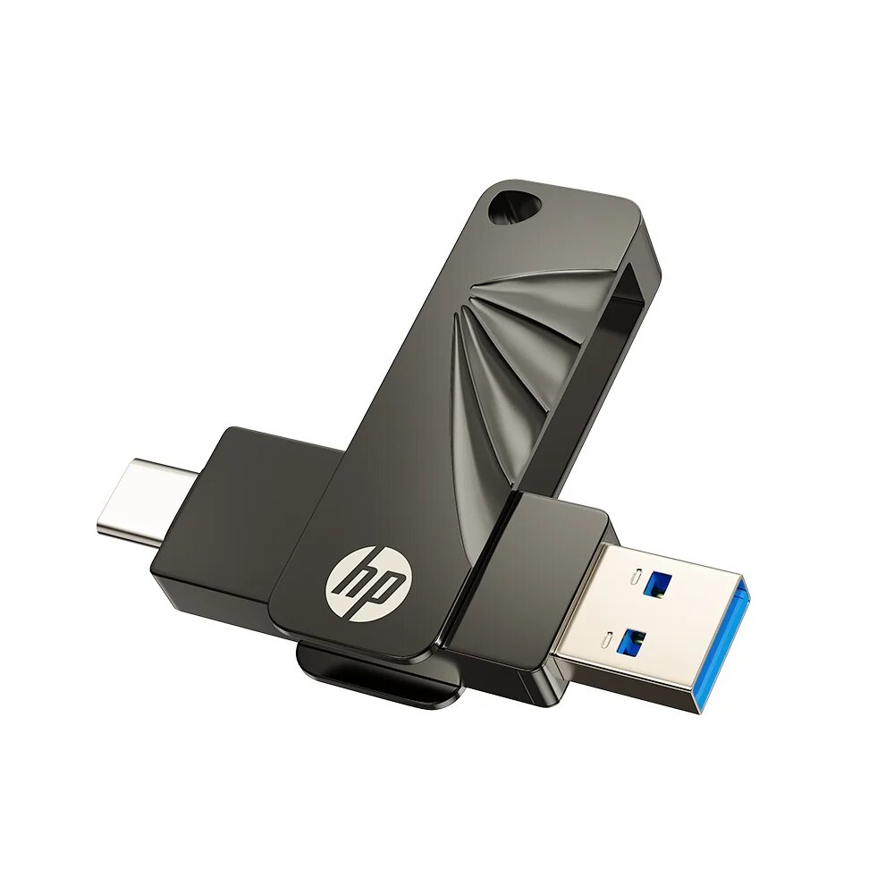 Флэш-накопитель HP 2IN1 Type-C USB3.2 Для Телефона И Компьютера, Оригинальная Карта Памяти 256 ГБ, 128 ГБ, 64 ГБ