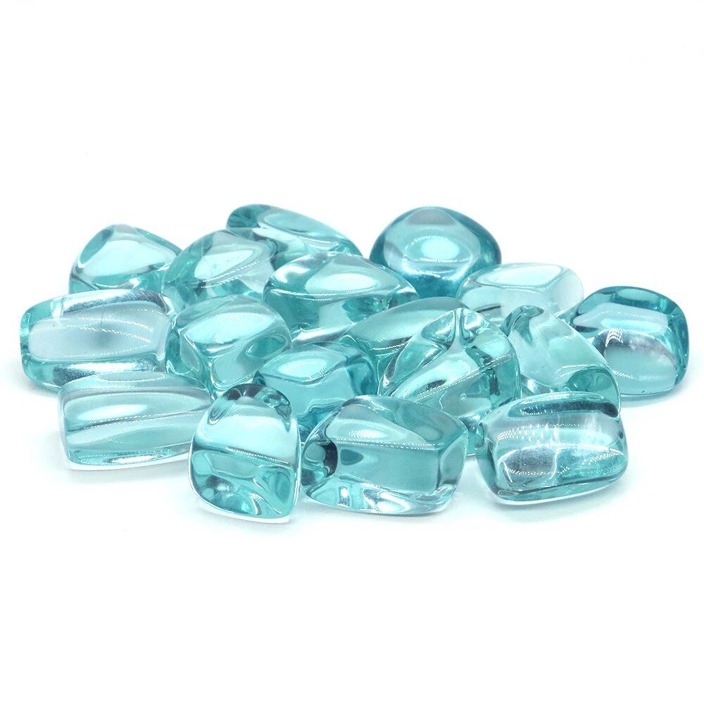 Обсидиановые кристаллы голубого цвета 50g