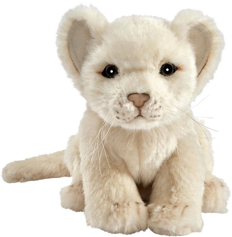 Реалистичная мягкая игрушка Hansa Creation, 7291 Львенок белый, 17 см