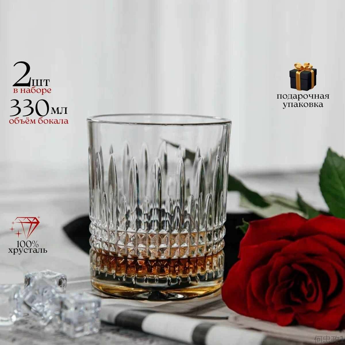 Бокалы для виски хрустальные-