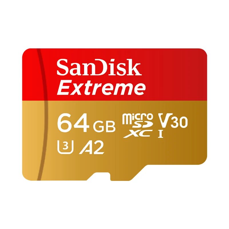 Оригинальная карта памяти SanDisk Extreme MicroSDHC 32GB A1 C10 MicroSDXC 64GB 128GB 256GB A2 64 ГБ