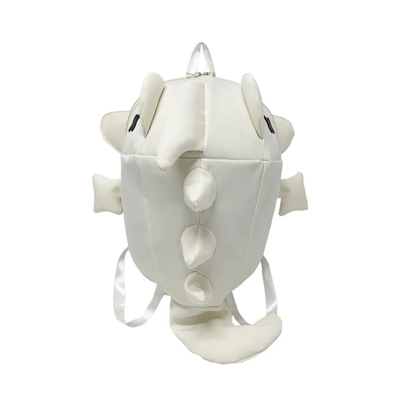 Оптовый дизайнерский 3D рюкзак с драконом, повседневный рюкзак с динозавром и шипами Белый, Бежевый