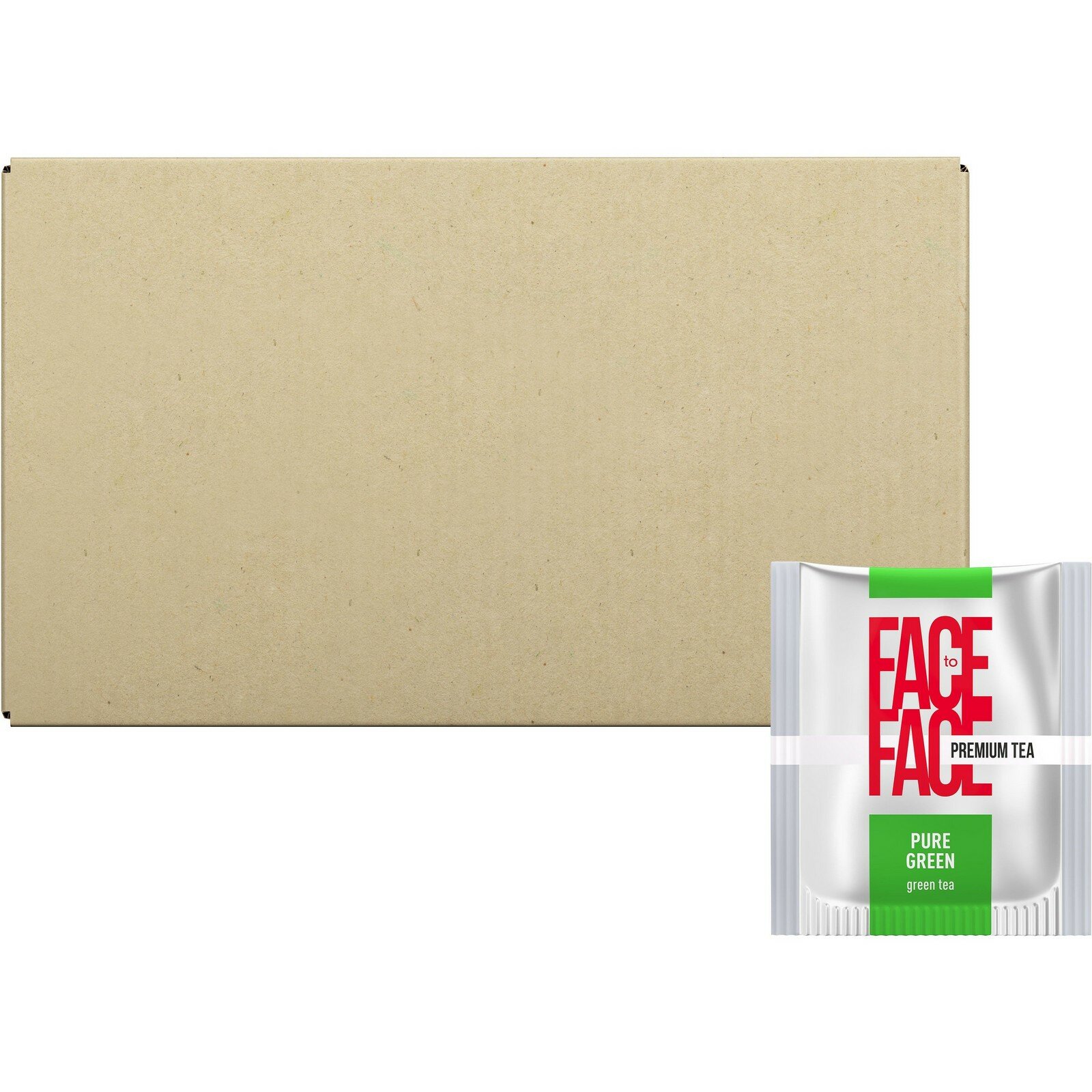 Чай пакетированный Face to Face, Pure Green, 200 пакетиков