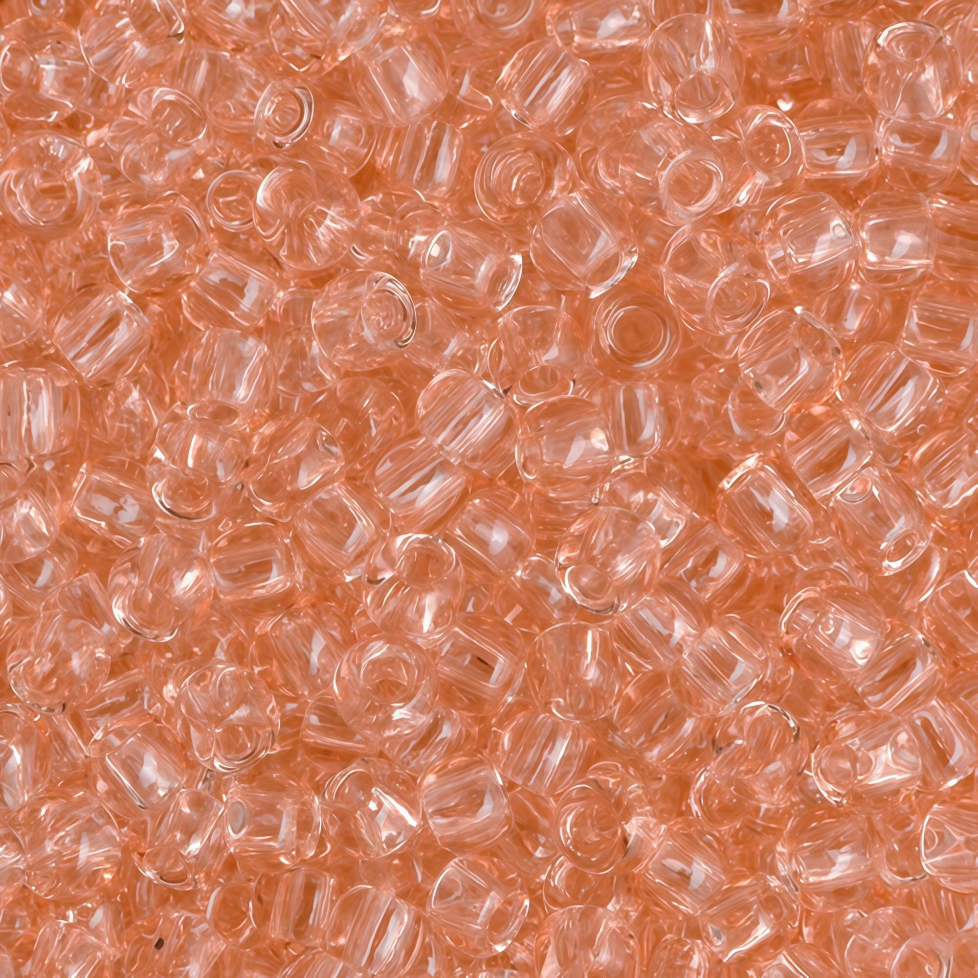 Бисер TOHO круглый, размер 10/0, цвет #11 (Прозрачный, розалин), 10 грамм