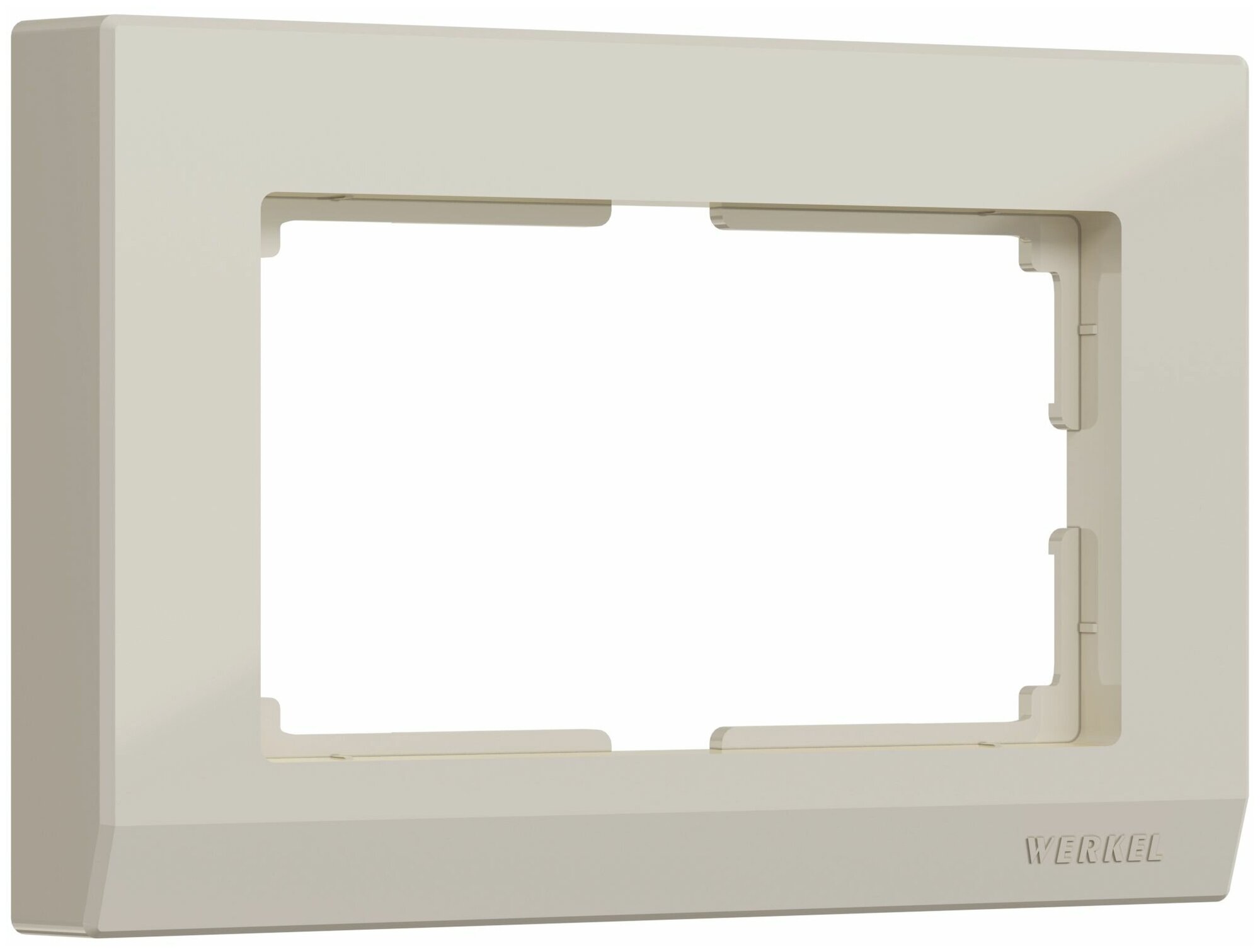 Рамка из пластика для двойной розетки Werkel Stark W0081803 слоновая кость